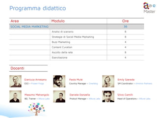 Social Media Marketing: abstract modulo didattico | PPT
