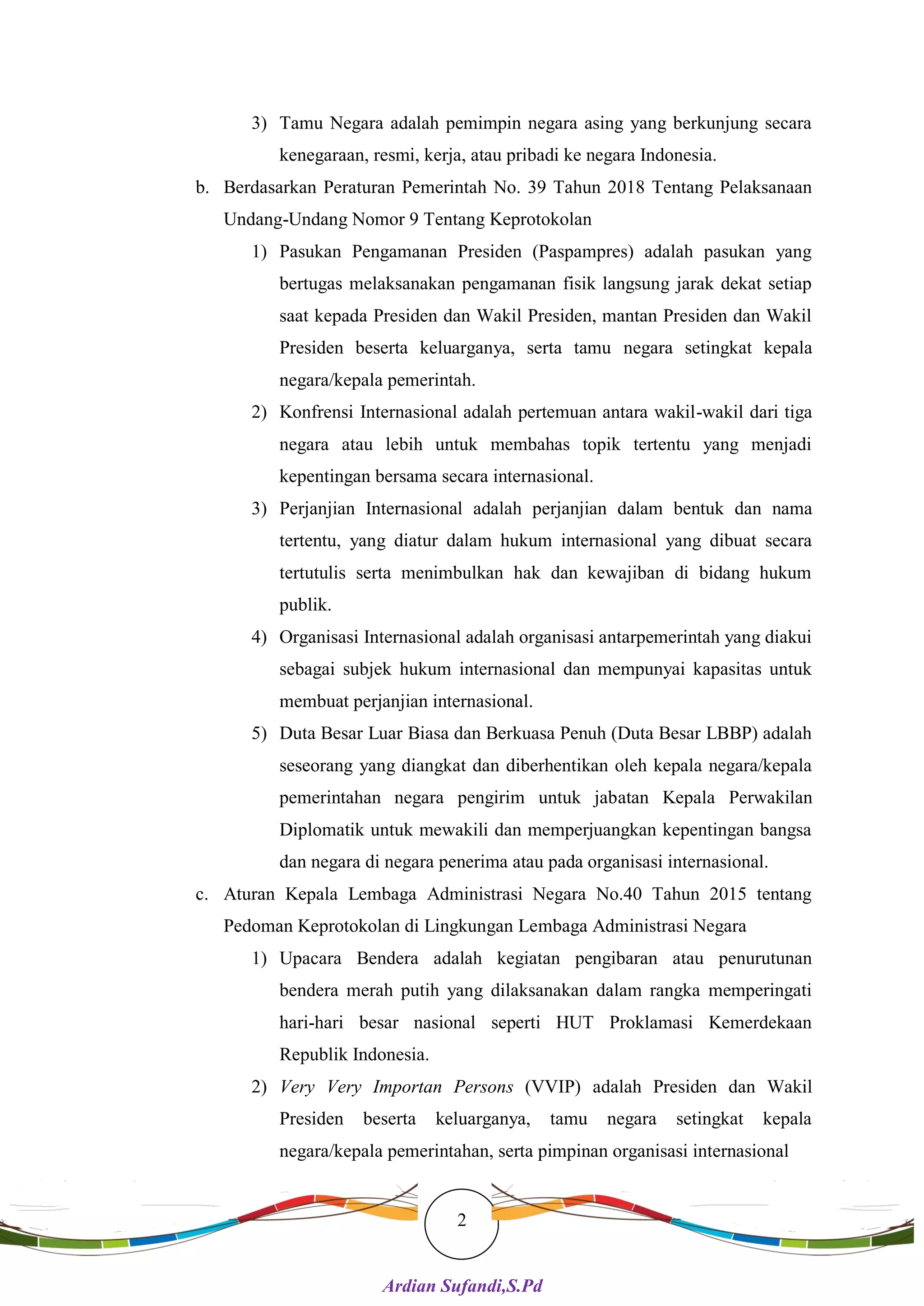 Modul otk keprotokolan kd. 3.11 untuk kelas XII OTKP ( Otomatisasi Tata Kelola Perkantoran) | PDF