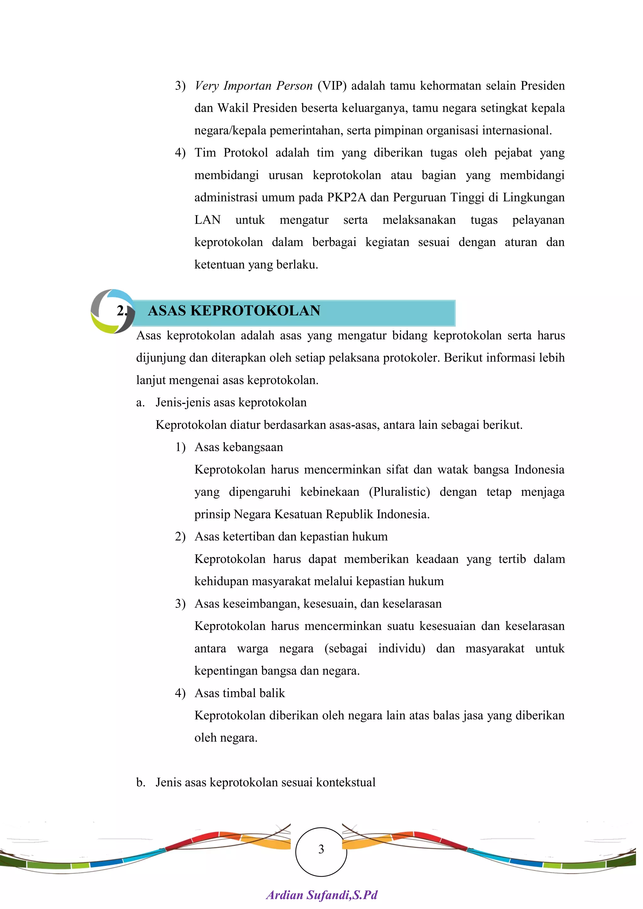 Modul otk keprotokolan kd. 3.11 untuk kelas XII OTKP ( Otomatisasi Tata Kelola Perkantoran) | PDF