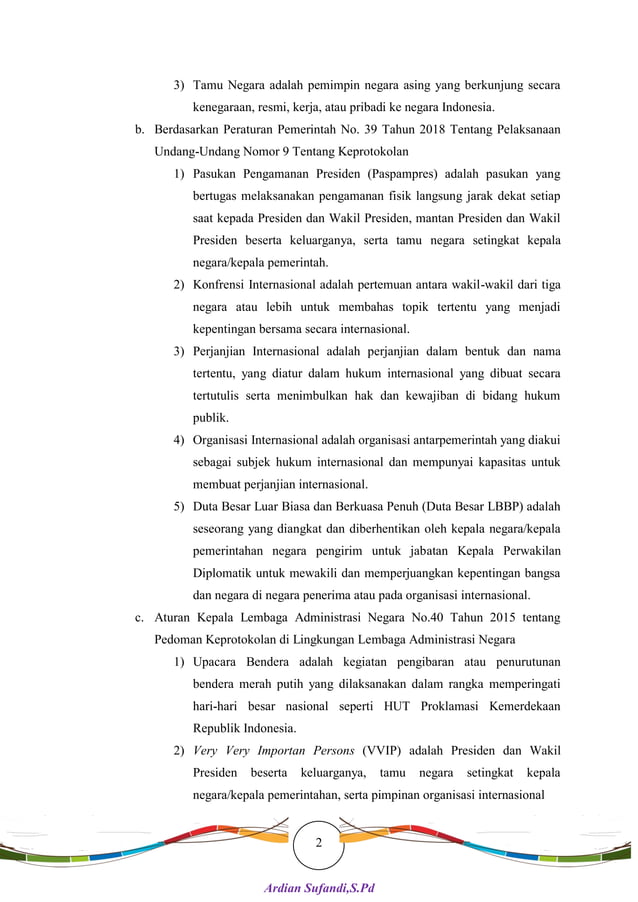 Modul otk keprotokolan kd. 3.11 untuk kelas XII OTKP ( Otomatisasi Tata Kelola Perkantoran) | PDF