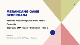 MODUL projek p5 kelas x kurikulum merdeka | PPTX