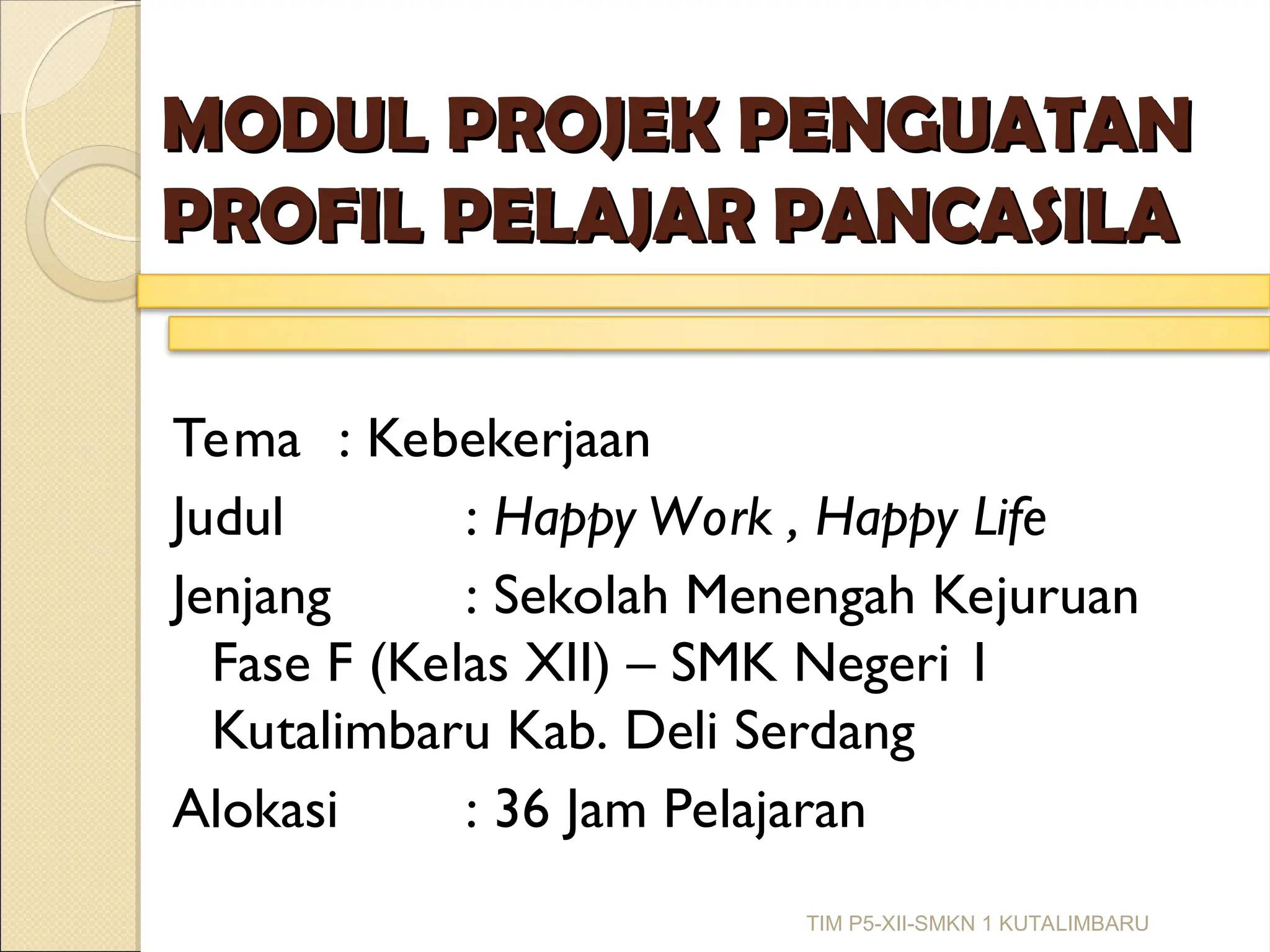MODUL PROYEK PENGUATAN PROFIL PELAJAR PANCASILA TEMA KEBEKERJAAN.ppt