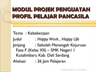 MODUL PROYEK PENGUATAN PROFIL PELAJAR PANCASILA TEMA KEBEKERJAAN.ppt