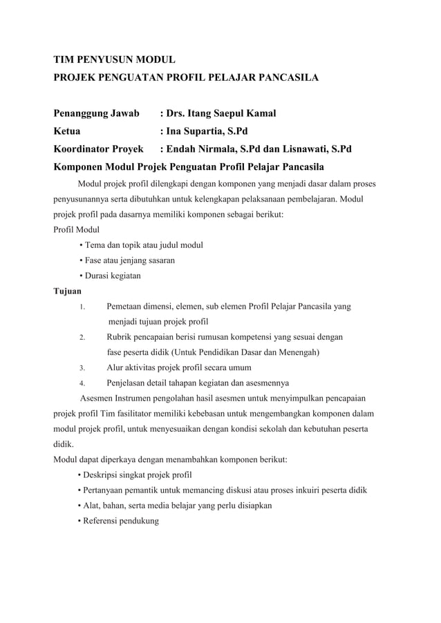 MODUL PROJEK PANCASILA P5 BHINEKA TUNGGAL IKA KELAS 7.docx
