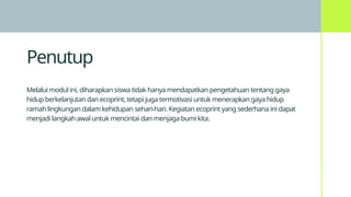 Modul P5 Gaya Hidup Berkelanjutan dengan Ecoprint (Kelas 4, 5, 6 ...