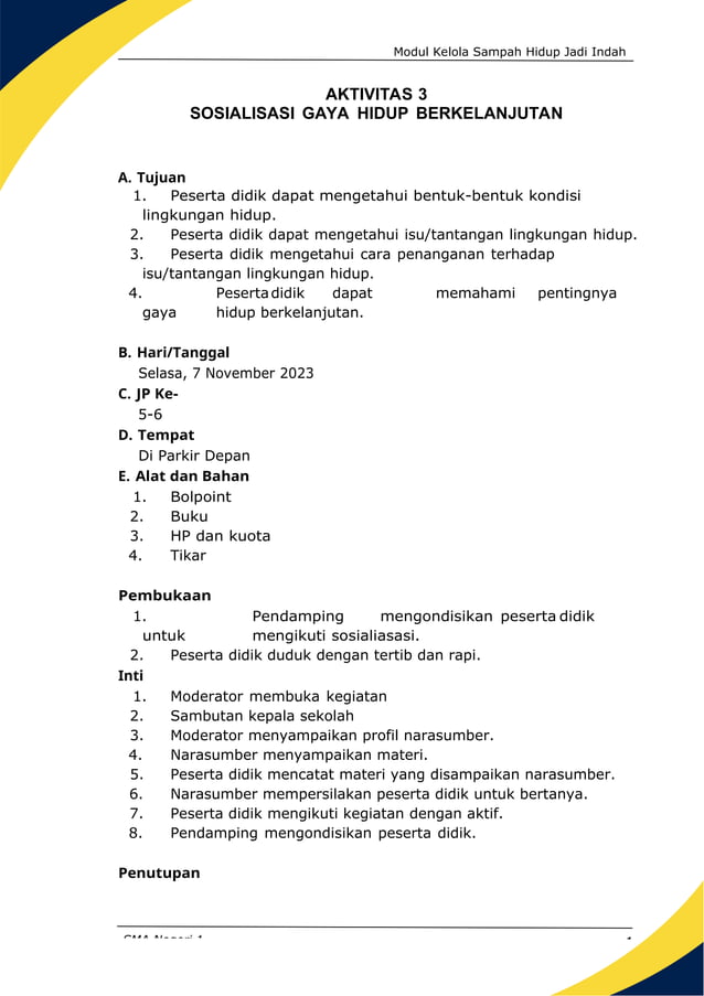 Modul P5 Gaya Hidup Berkelanjutan Fase E Kelas X 2024.docx