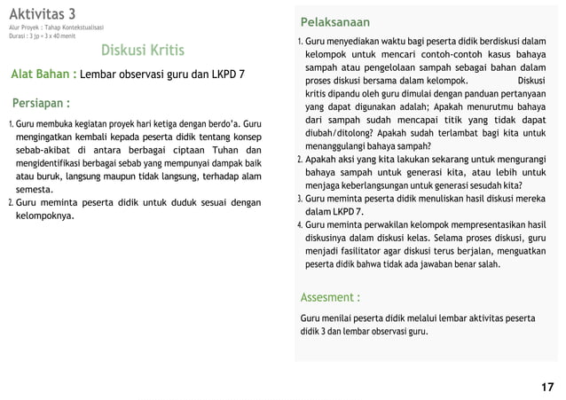 Modul P5 Projek Gaya Hidup Berkelanjutan - Sampahku, tanggung jawabku - Fase D.docx