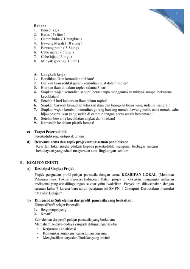 Modul P5 Siti Raudhah SMPN 1 Cintapuri Darussalam.docx