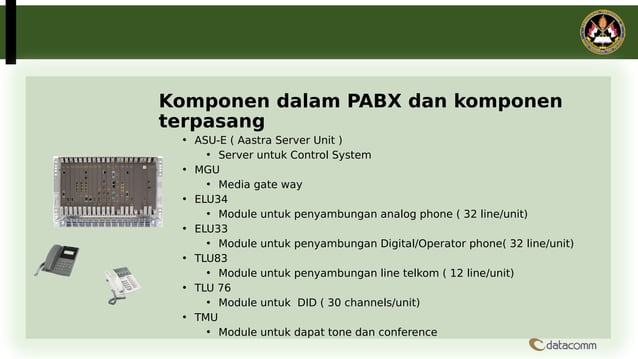 MODUL PABX PEMBELAJARAN SEKOLAH MENENGAH KE ATAS | PPT