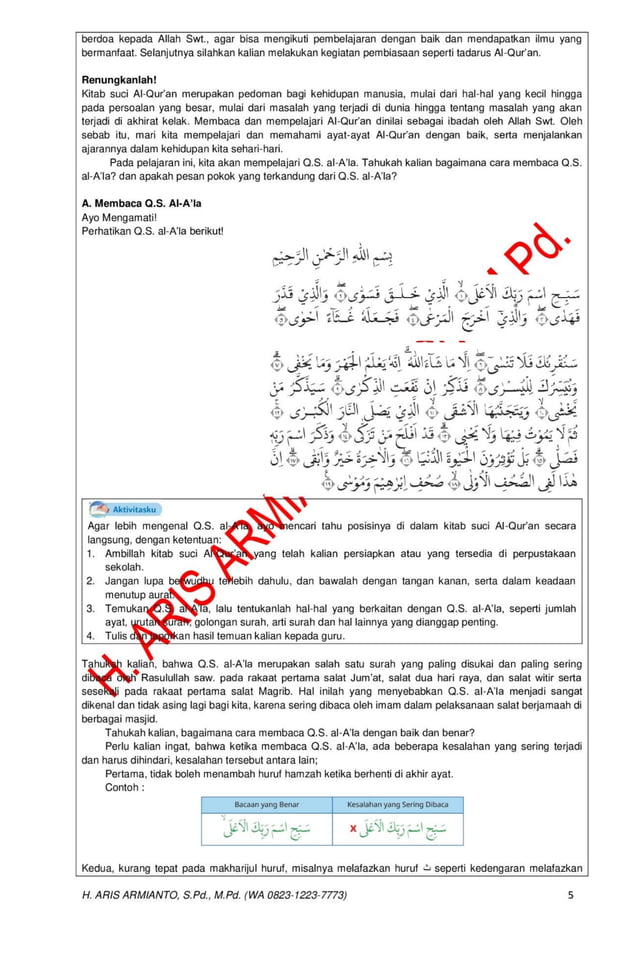 MODUL AJAR PENDIDIKAN AGAMA ISLAM (PAI & BP) KELAS 6 REVISI CP 032 KURIKULUM MERDEKA.pdf