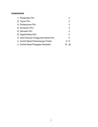 Modul paj tahap i thn 1 v5 lengkap dengan cover, pj dan pk | PDF