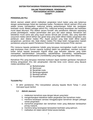 Modul paj tahap i thn 1 v5 lengkap dengan cover, pj dan pk | PDF