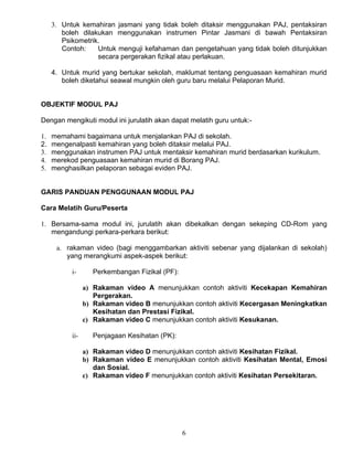 Modul paj tahap i thn 1 v5 lengkap dengan cover, pj dan pk | PDF