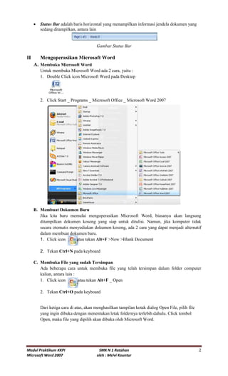Modul Microsoft Word 2007 [KKPI] | DOCX