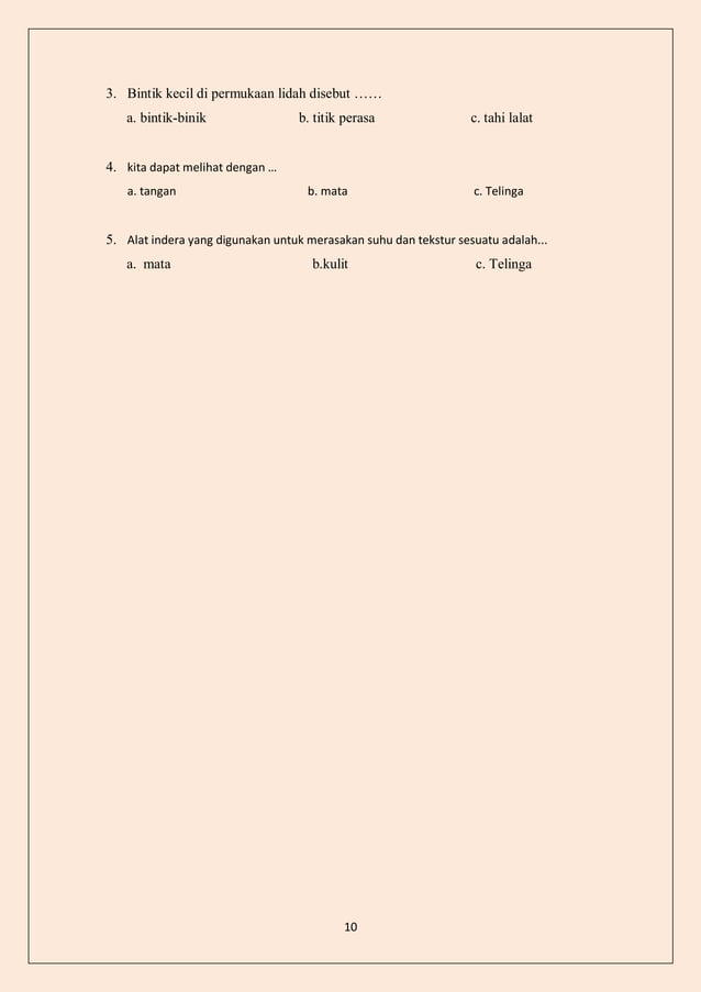 Modul Panca Indera | PDF