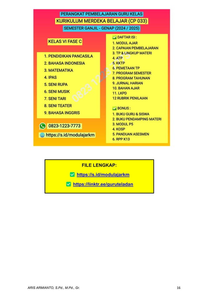 Modul Pendidikan Pancasila Kelas 6 Kurikulum Merdeka Pdf