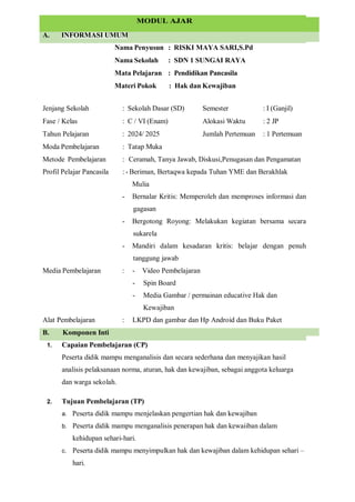 MODUL PANCASILA TENTANG HAK DAN KEWAJIBAN.pdf