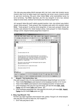Modul panduan belajar ms. word 2007 | PDF