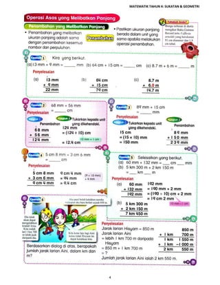 Panjang - Matematik Tahun 4 | PDF