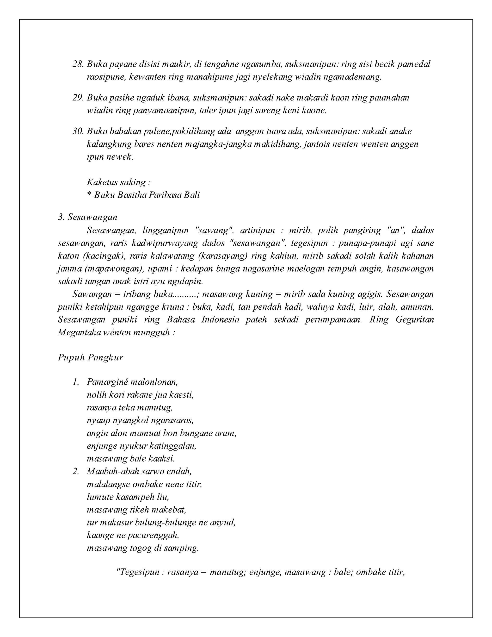 Modul paribasa bali | PDF