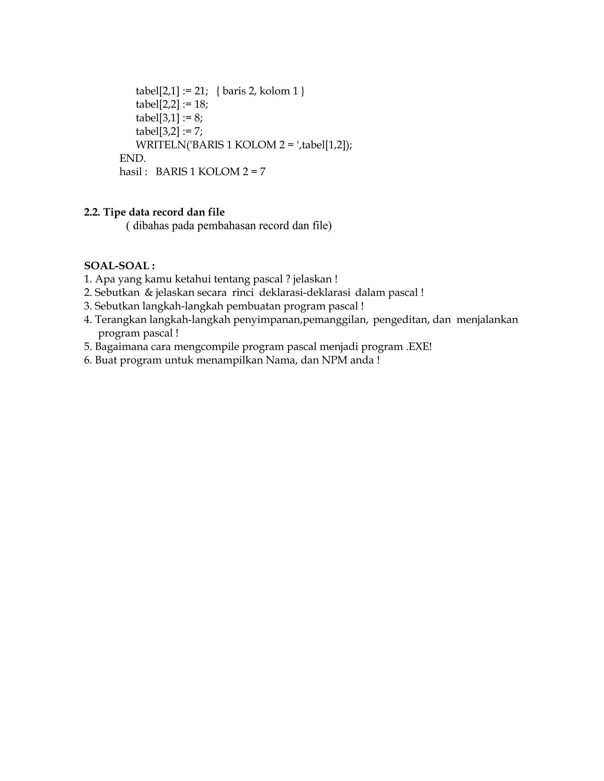 Modul pascal | PDF