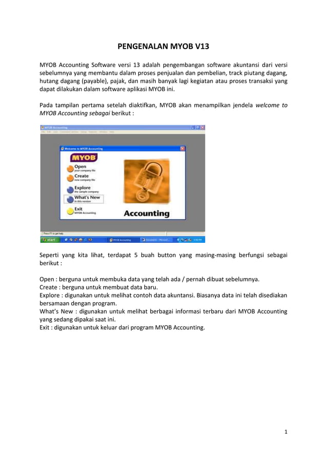 Modul payroll myob v13 | PDF