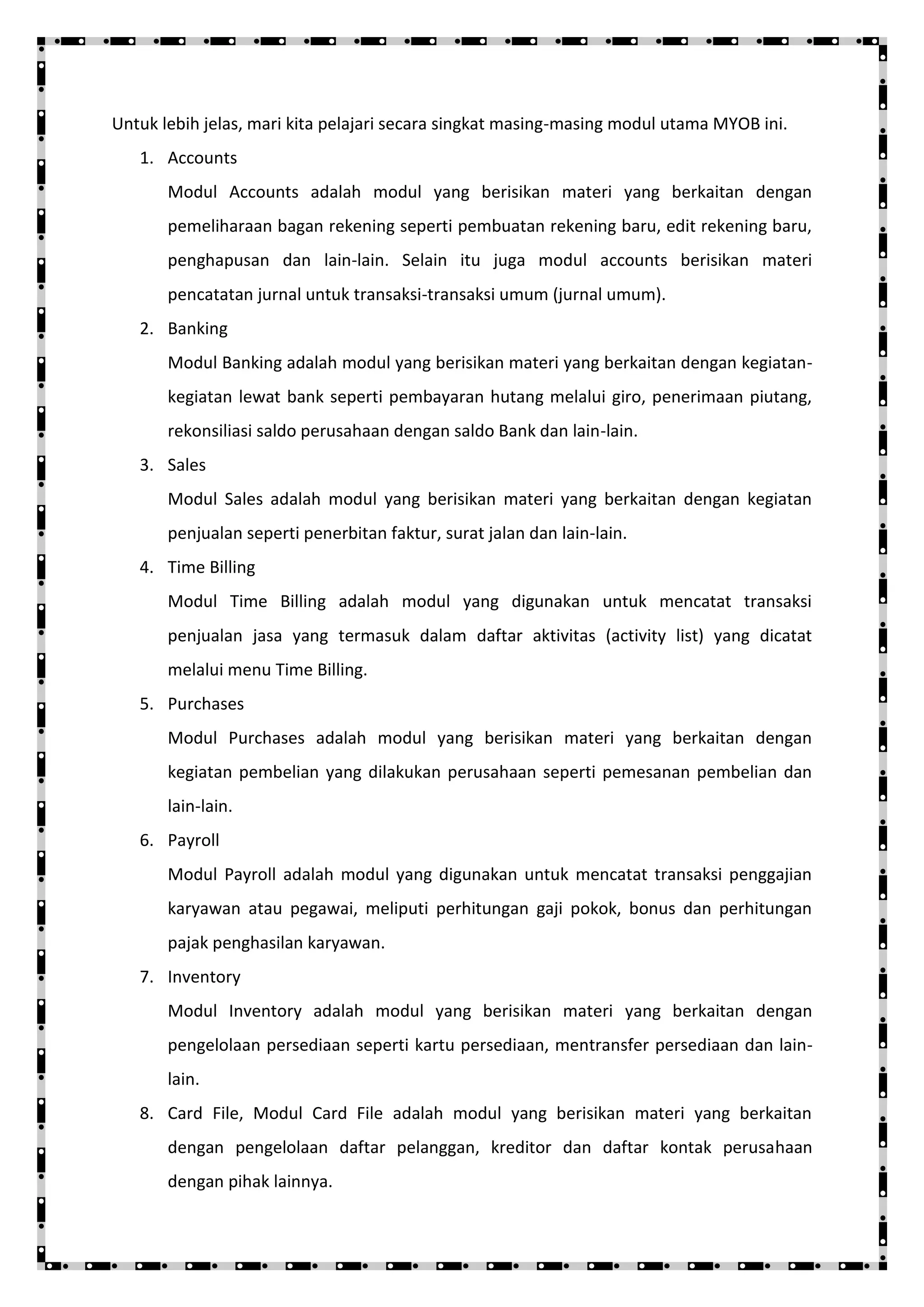 Modul payroll myob v13 full | PDF