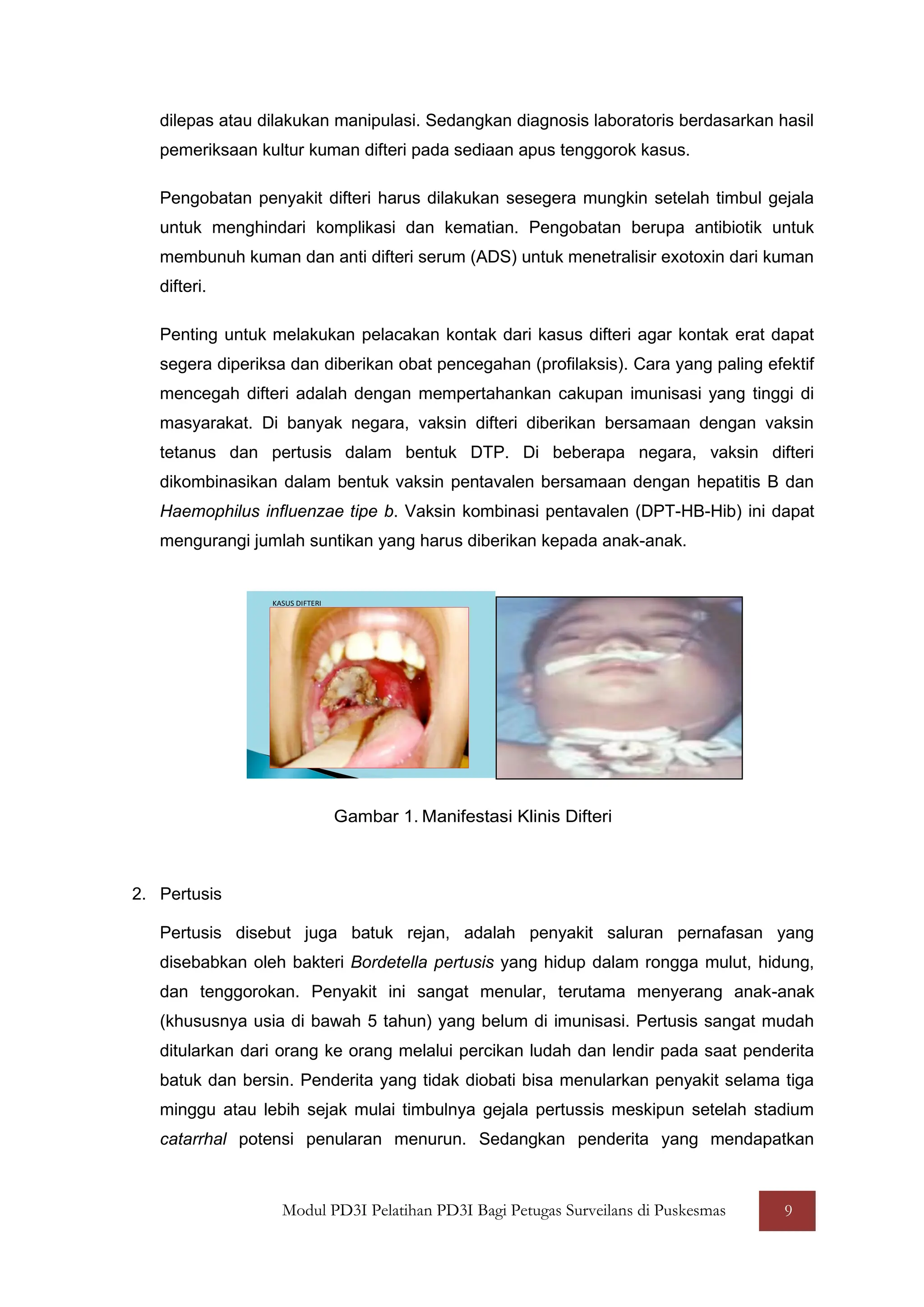 KEBIJAKAN SURVEILANS PENYAKIT YANG BISA DICEGAH DENGAN IMUNISASI (PD3I) | PDF