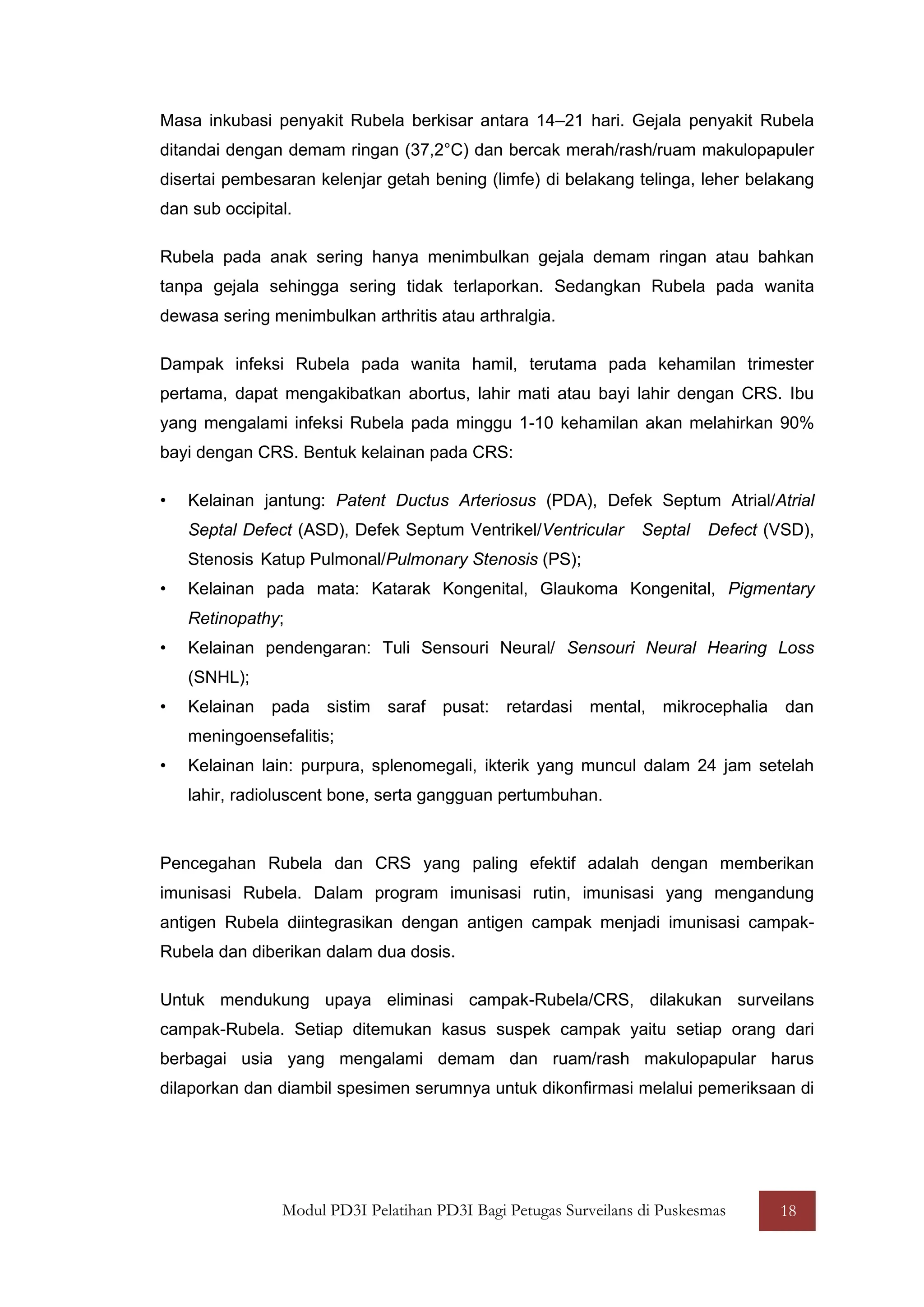 KEBIJAKAN SURVEILANS PENYAKIT YANG BISA DICEGAH DENGAN IMUNISASI (PD3I) | PDF