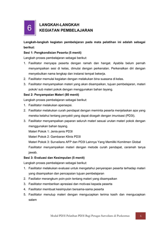 KEBIJAKAN SURVEILANS PENYAKIT YANG BISA DICEGAH DENGAN IMUNISASI (PD3I) | PDF