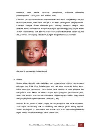 KEBIJAKAN SURVEILANS PENYAKIT YANG BISA DICEGAH DENGAN IMUNISASI (PD3I) | PDF