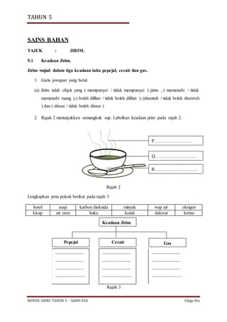 Modul pd pr sains tahun 5 (1) | DOCX