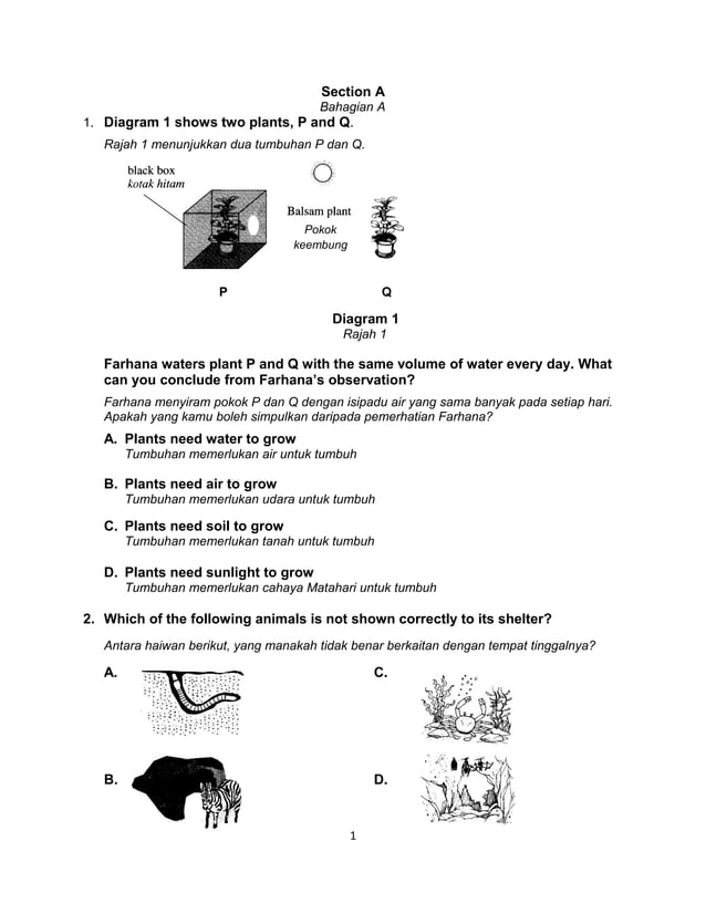 Modul pecutan set 1 sains | PDF