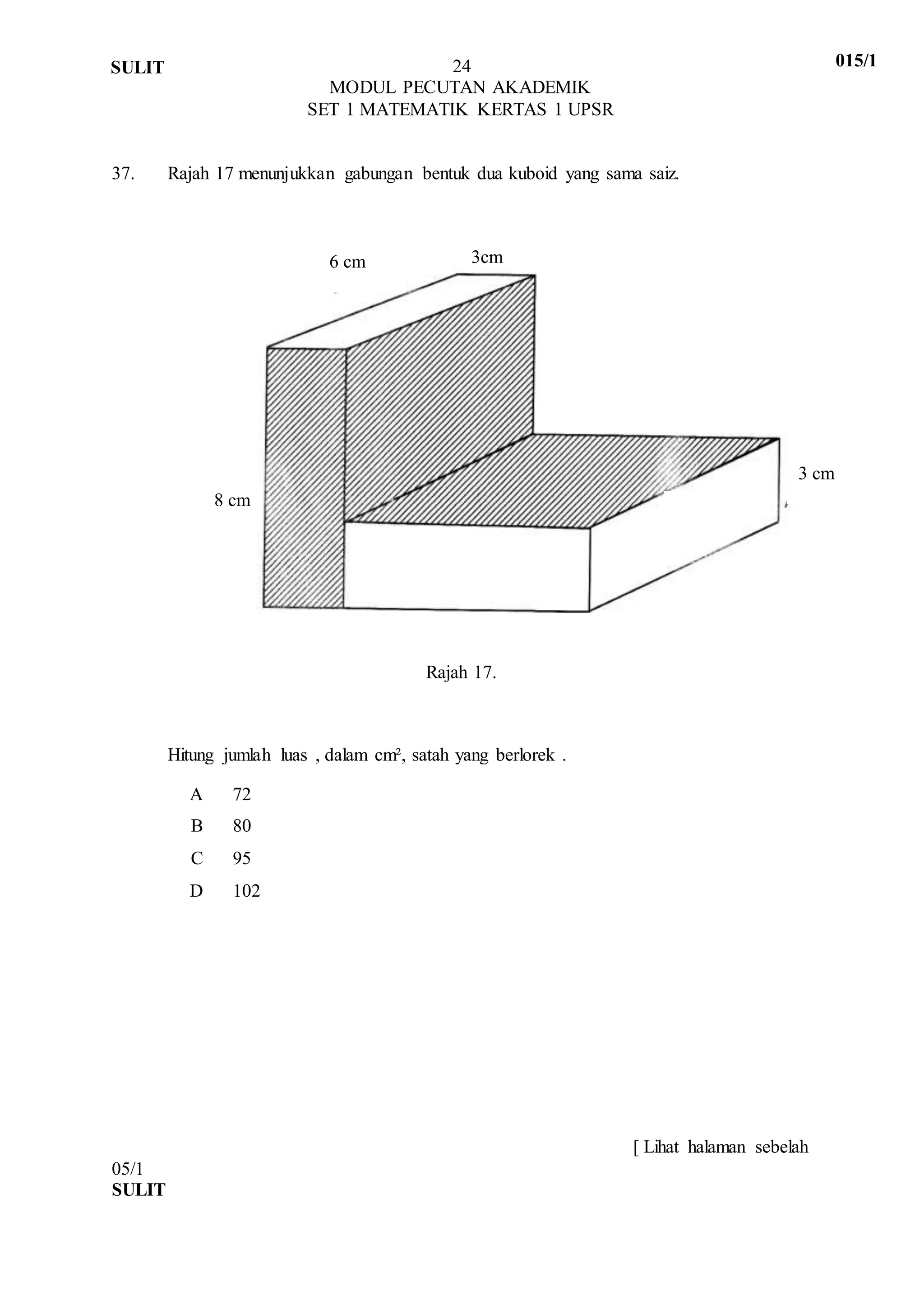 Modul pecutan upsr matematik | DOC