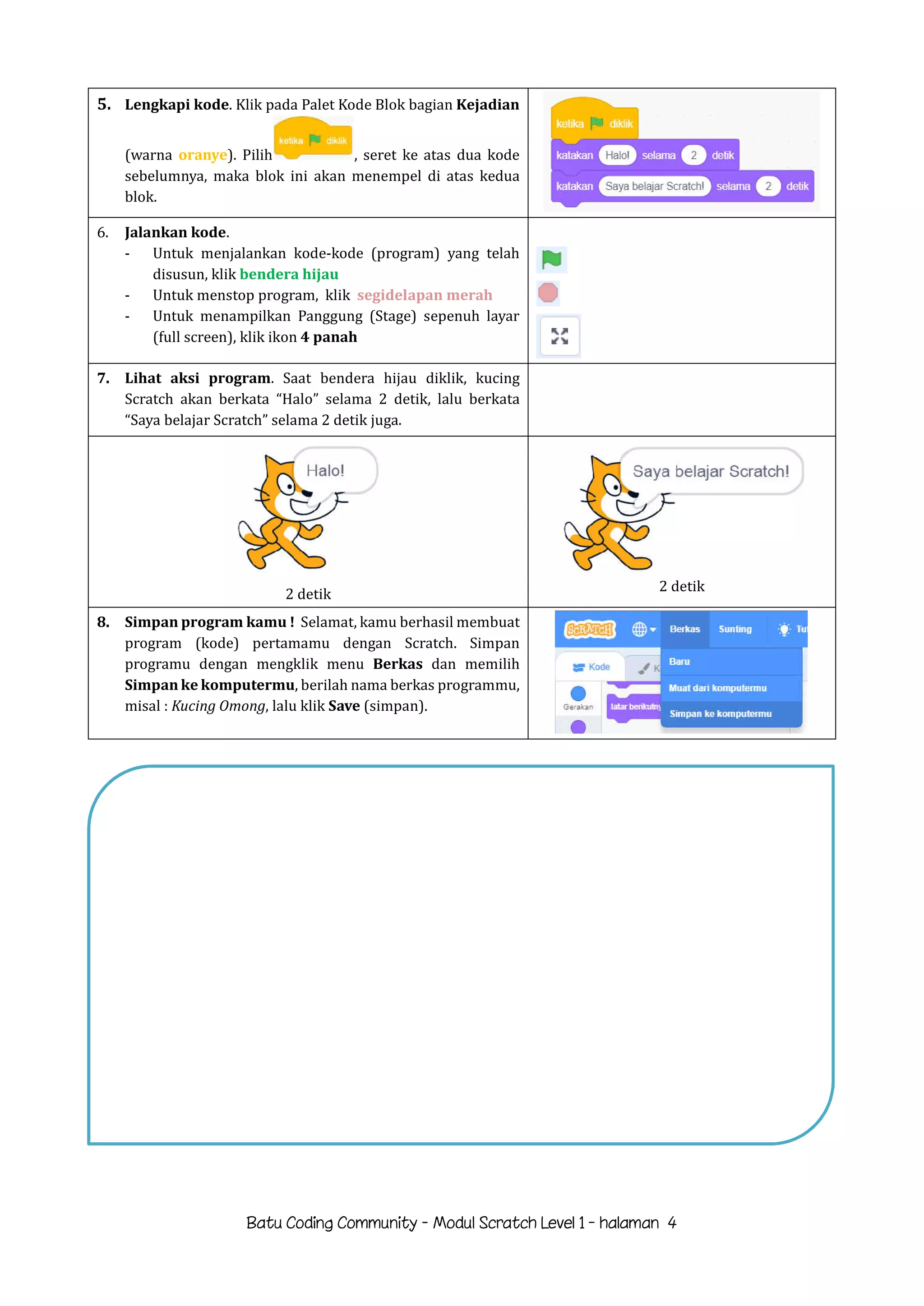 Modul Pelatihan Coding Scratch Level 1 Pdf