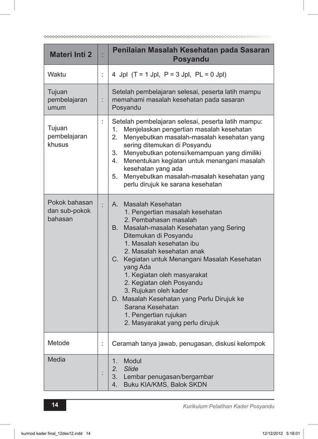 Modul Pelatihan Kader Posyandu | PDF