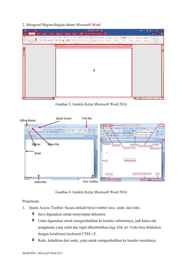 modul pelatihan word untuk pemula, mempelajari word | PDF