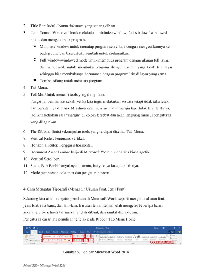 modul pelatihan word untuk pemula, mempelajari word | PDF