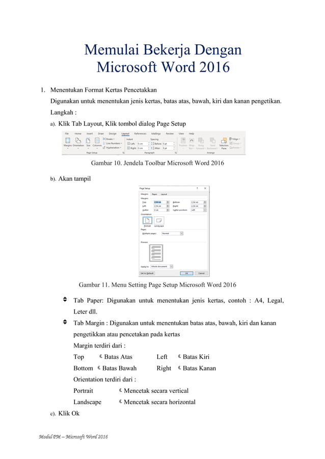 modul pelatihan word untuk pemula, mempelajari word | PDF