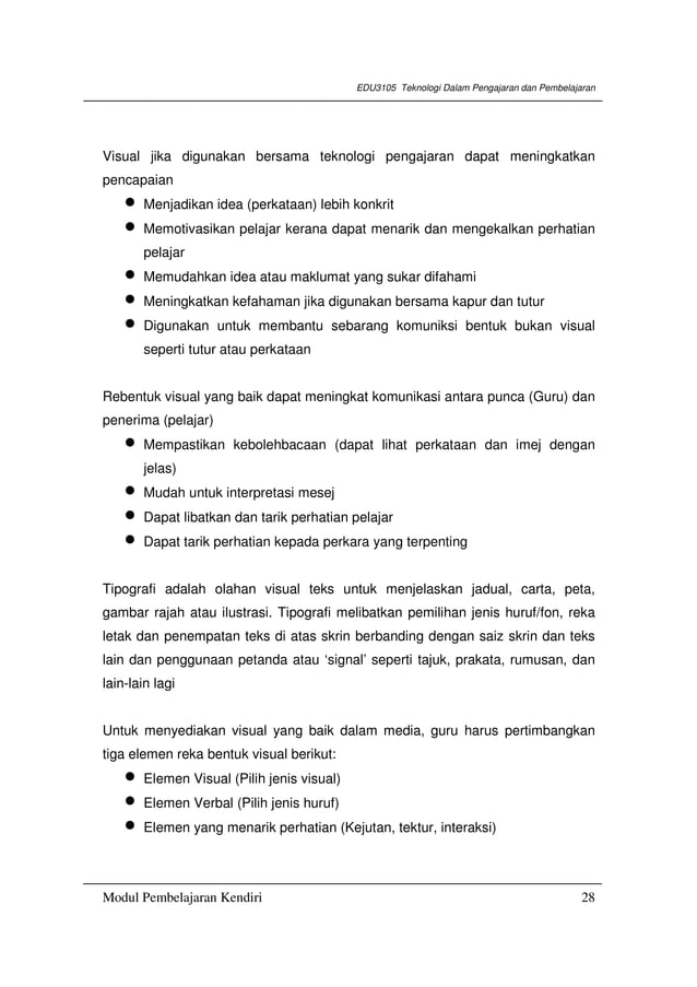 Modul pembelajaran edu3105 | PDF