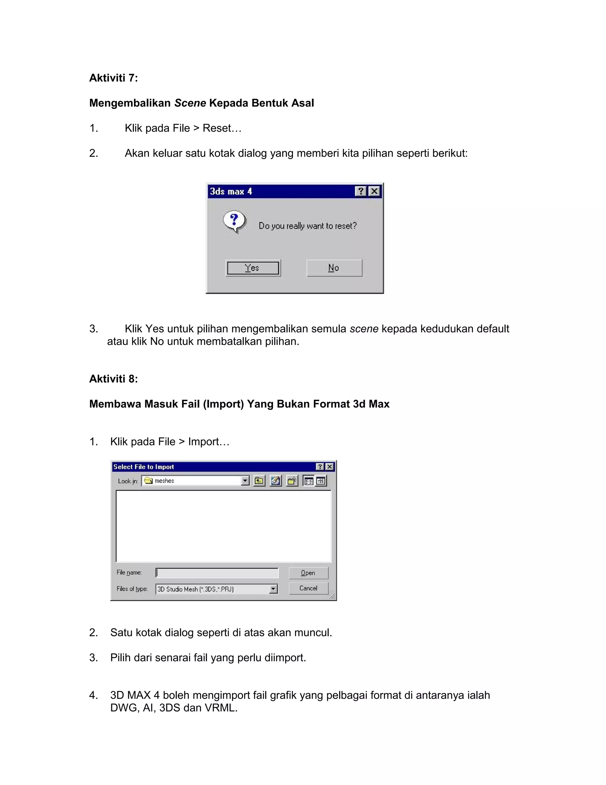Modul pembelajaran 3d studio max | DOC