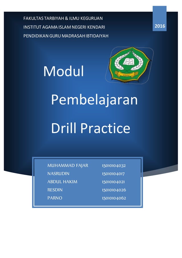 Modul pembelajaran drill practice | PDF