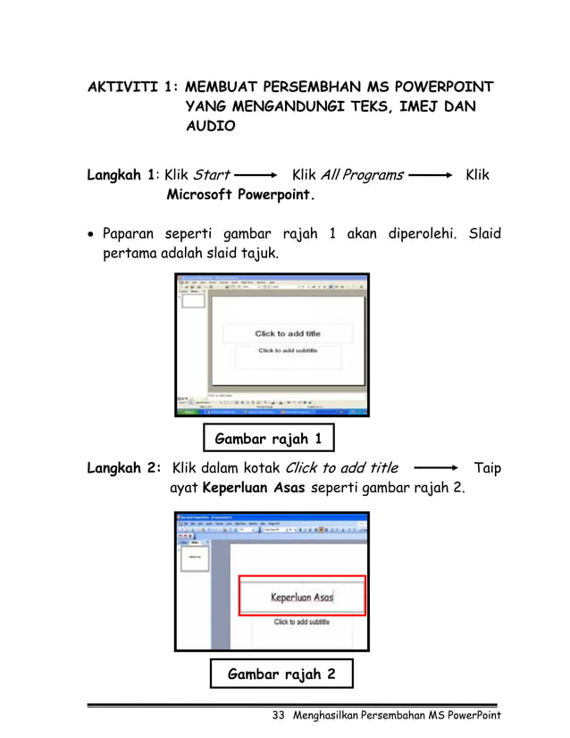 Modul Pembelajaran TMK Tahun 2 | PDF