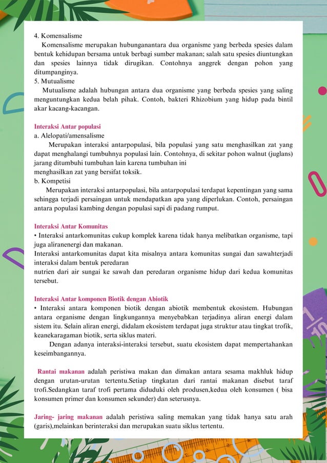 Modul Pembelajaran Ekosistem untuk kelas 10 sma semester 2 | PDF