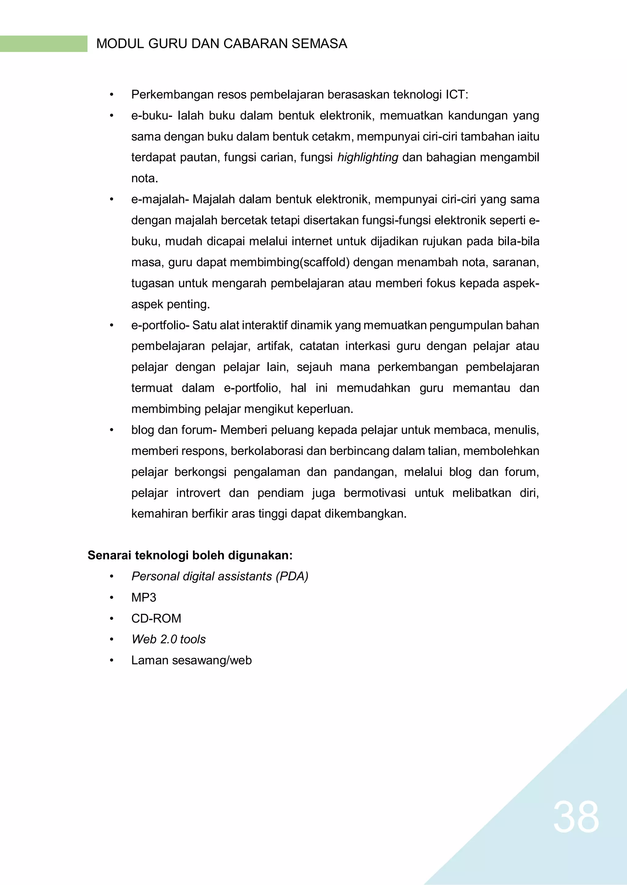 Modul pembelajaran ipg edu3109 | PDF