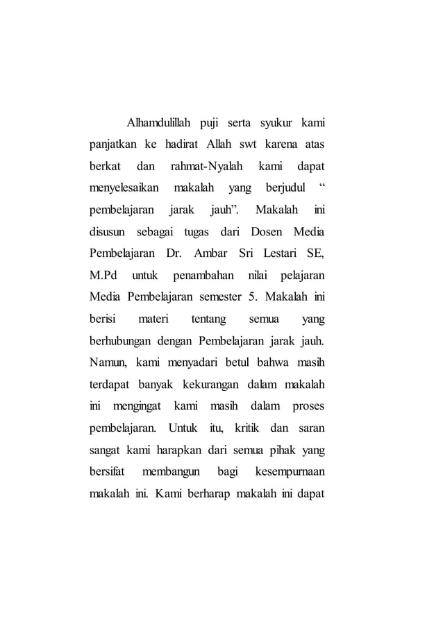 Modul pembelajaran jarak jauh | PDF