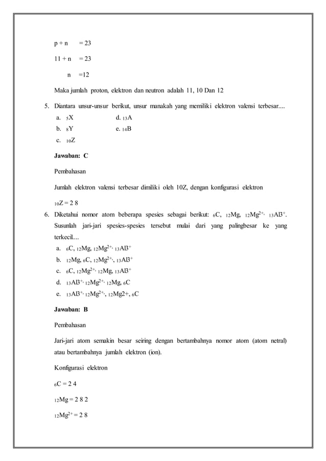 Modul pembelajaran kimia struktur atom | DOCX