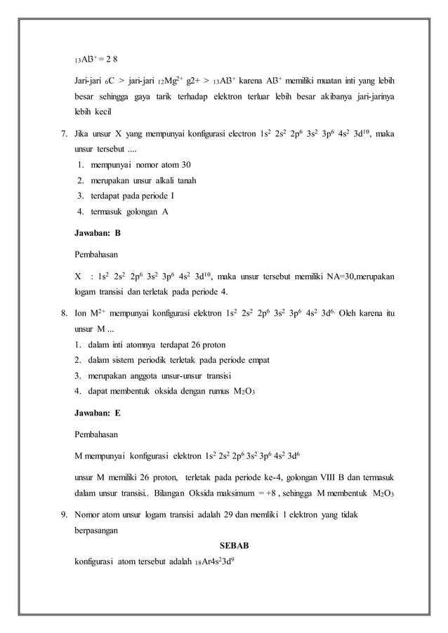 Modul pembelajaran kimia struktur atom | DOCX