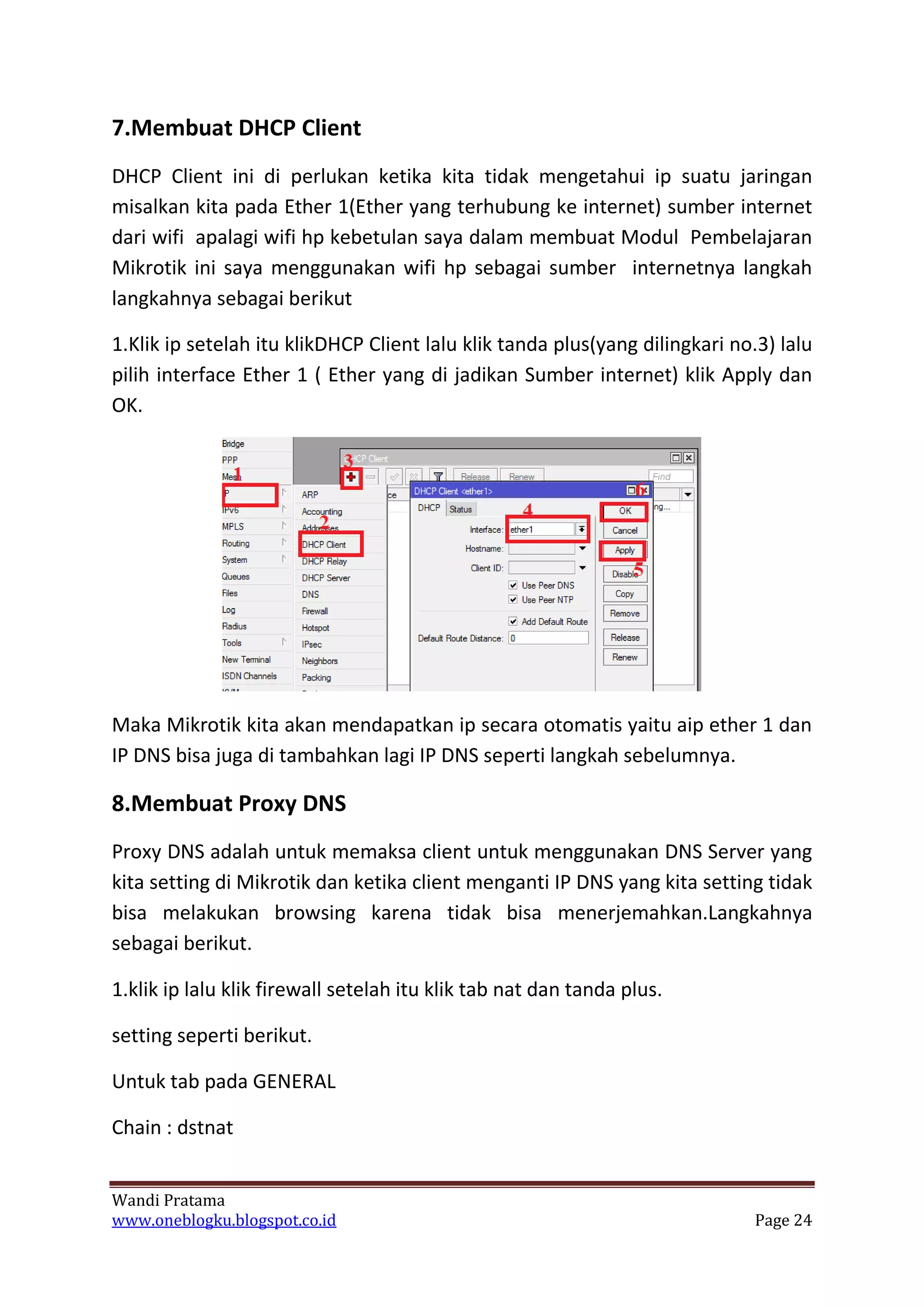 Modul Pembelajaran Mikrotik | PDF