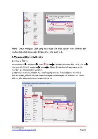 Modul Pembelajaran Mikrotik | PDF